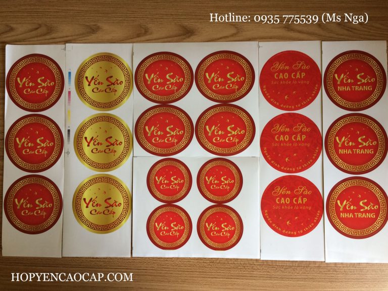 In Decal Tem Nhãn Yến Sào Cao Cấp Giá Rẻ
